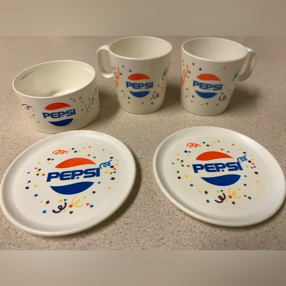Pepsi | Toys | Vintage Chilton Toys Pepsi Pretend Play Plates | Poshmark